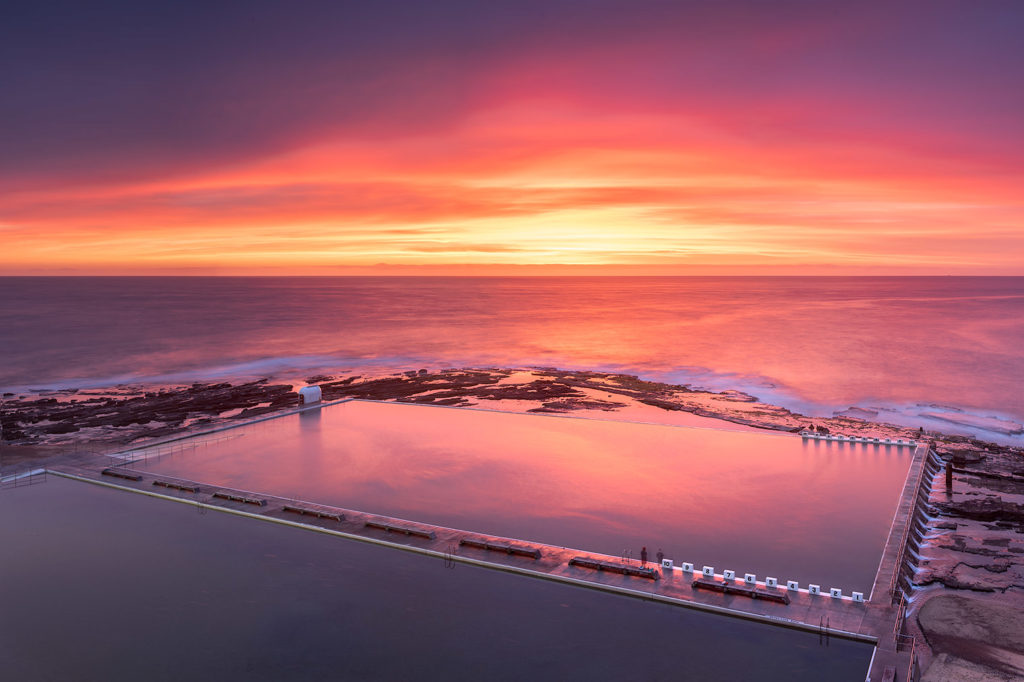 Merewether Baths Dawn ii - | Fine Art Landscape Photography